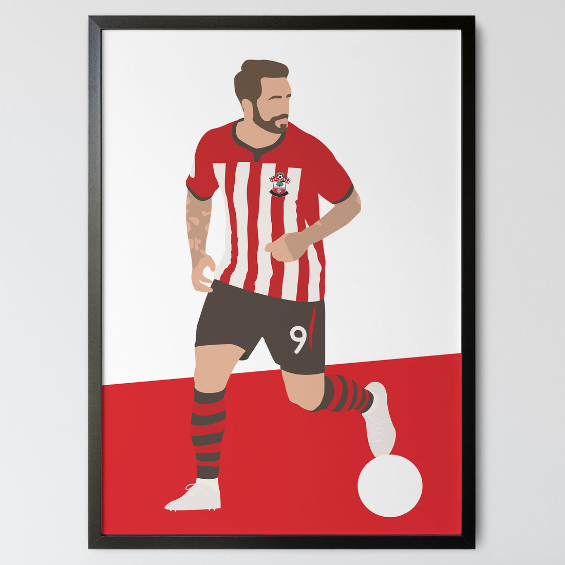 Danny Ings - Southampton Poster – Minimal Wall