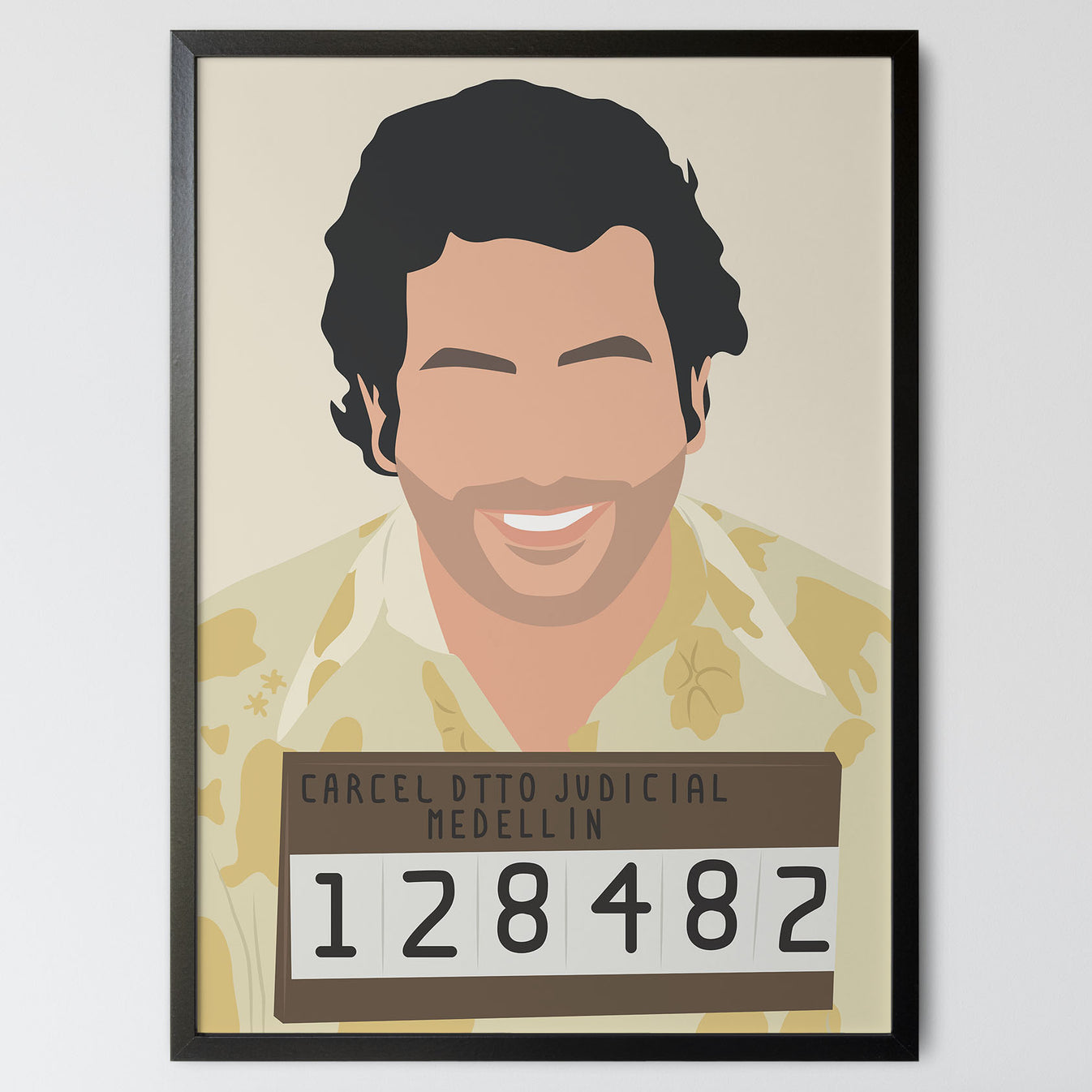 Pablo Escobar Poster – Minimal Wall