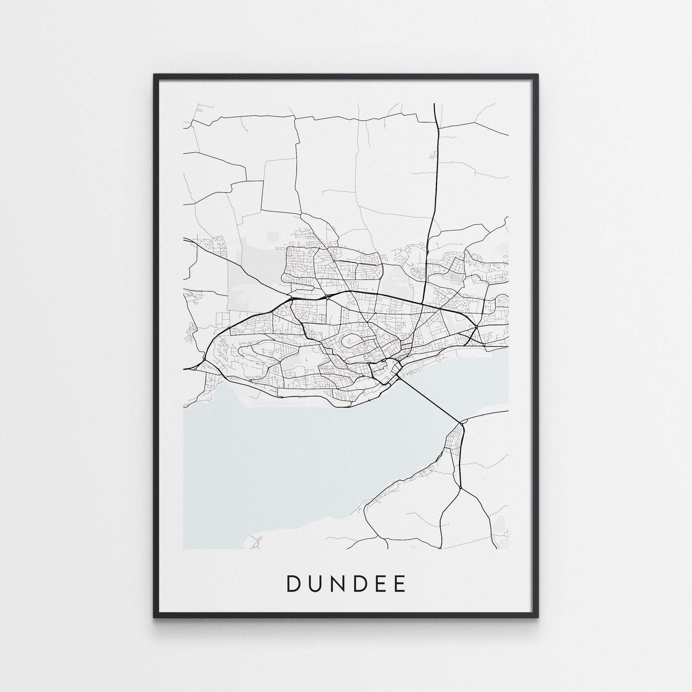 Dundee Map Poster - Scotland – Minimal Wall
