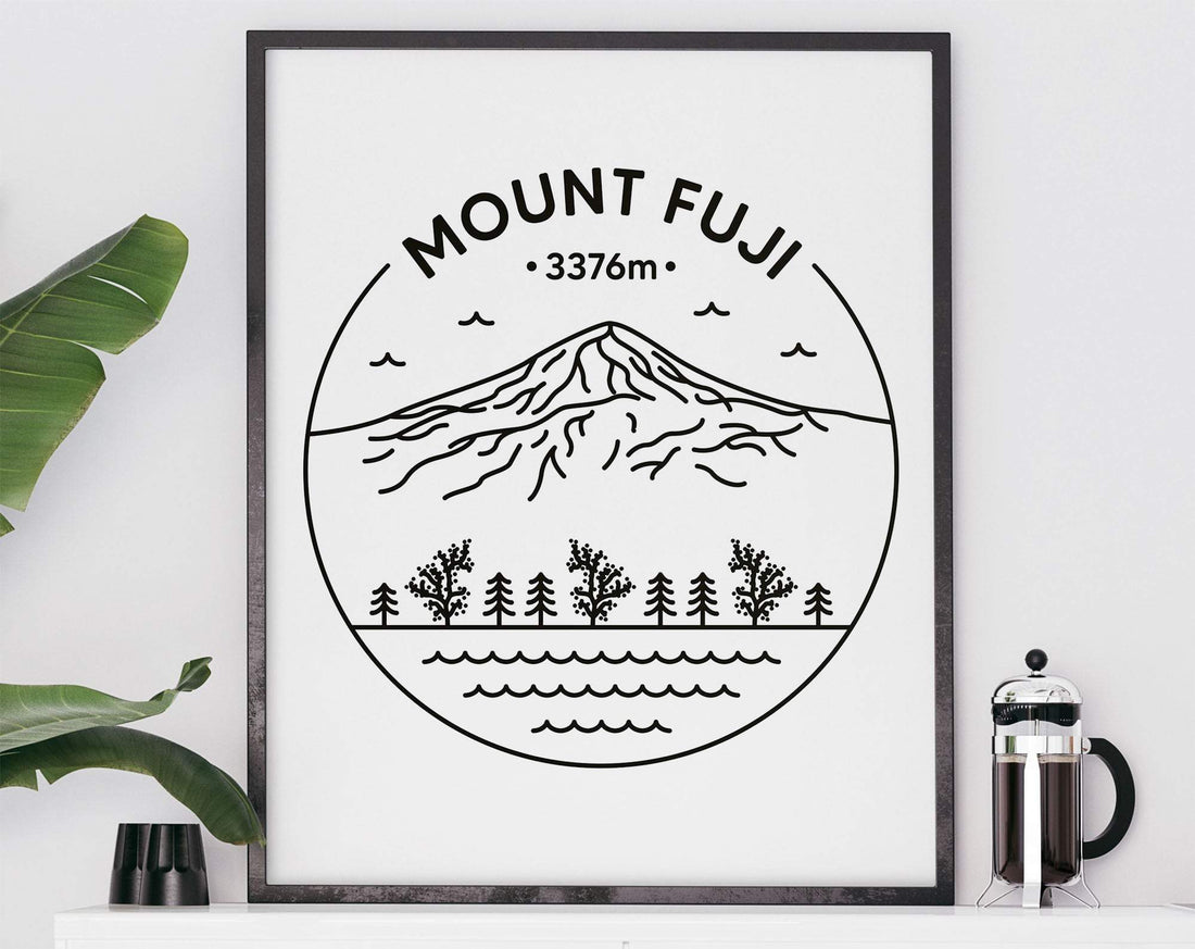 Mount Fuji Print - Japan – Minimal Wall