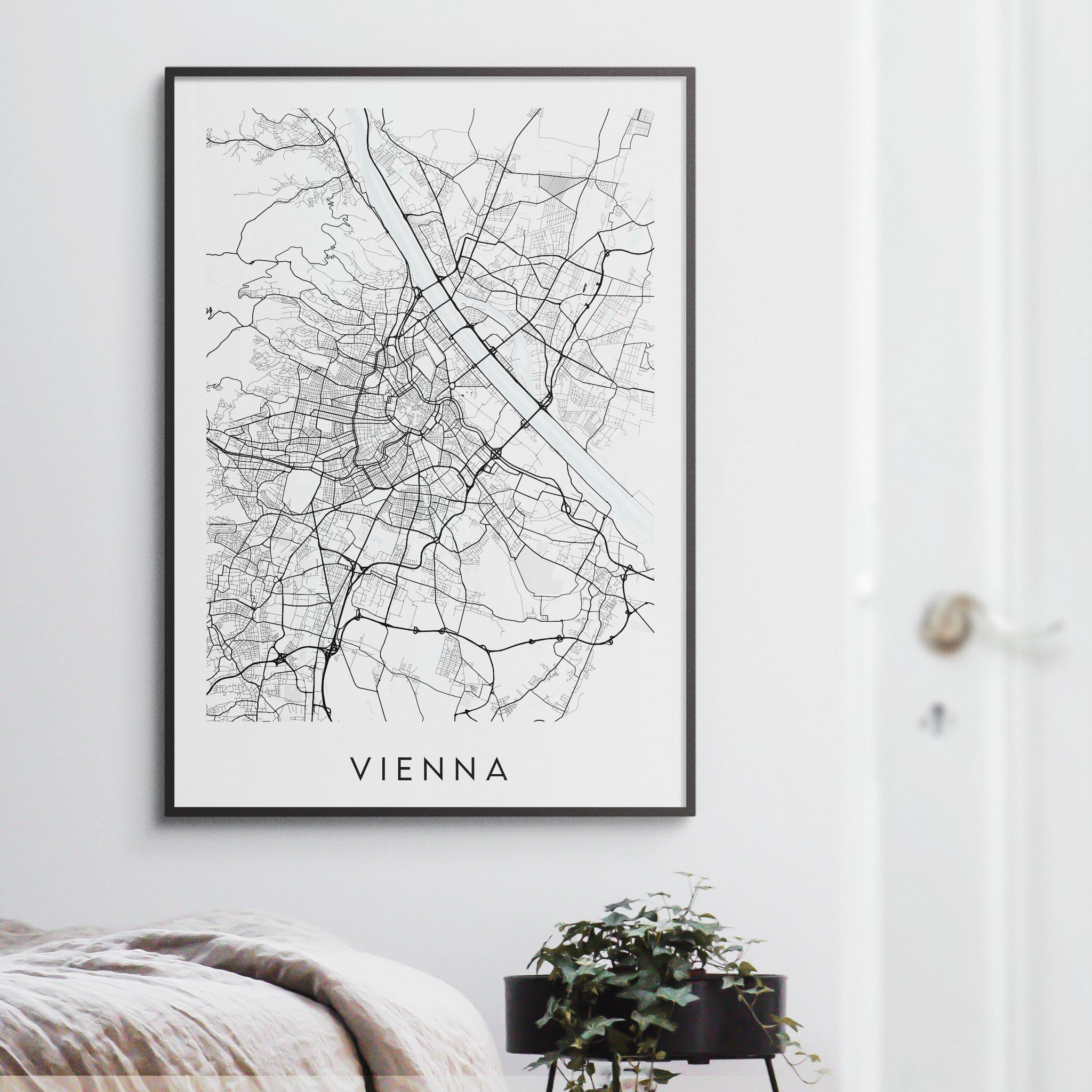 Vienna Map Poster - Austria – Minimal Wall